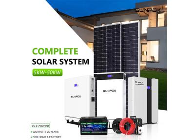 China 20Kw 10Kw 5Kw On Grid Hybrid Solar System Complete Home Solar Panel Power Mounting System Off Grid Solar Energy System for sale