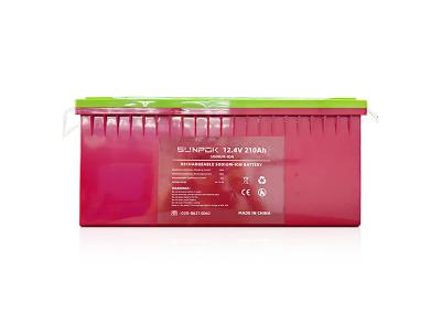 China Cobalt-Free 12V 210Ah Solar Battery Passes UN38.3 & MSDS Safe Shipping Cert for sale