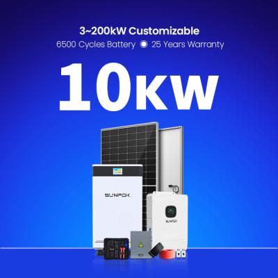 China New Complete Set Solar Energy System Hybrid Solar System 3kw 5kw 8kw 10kw 15kw Off Grid Solar Power System For Home Use for sale
