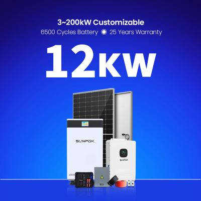 China 5Kw 10Kw 12Kw 15Kw 18Kw 20Kw 25Kw 30Kw Off Grid Solar Power Energy System Storage Solar Energy System for sale