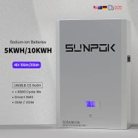 China 48V 51.2V 5kwh 10kwh Sodium-ion Battery Sodium Na Ion Storage Battery Solar Wall Sodium Ion Rechargeable Batteries for sale