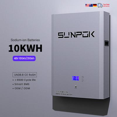 China 48V 10kwh Split Type Sodium Ion Storage Battery 200ah Solar Power Bank Wall Rechargeable Sodium Ion Rechargeable Batteries for sale