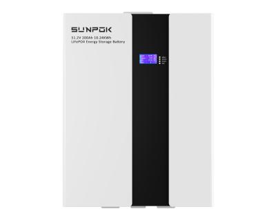 China Powerwall 10kwh Home Lithium Battery Solar Storage Wall Mount 48V 51.2V 200Ah 10kw LiFePO4 10kwh 20kwh Power Wall Battery for sale