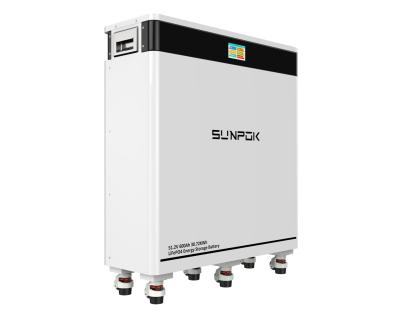 China 2025 New 30KW 600Ah 51.2V 8000 Cycles Vertical Moveable LiFePO4 Battery Pack Solar Cell for Home Energy Storage System for sale