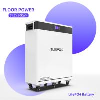 China 30KWh 51.2V Portable Floor-Mounted 600AH LiFePO4 Battery Pack CAN IP65 Deep Cycle Home Energy Storage Hybrid Split for sale