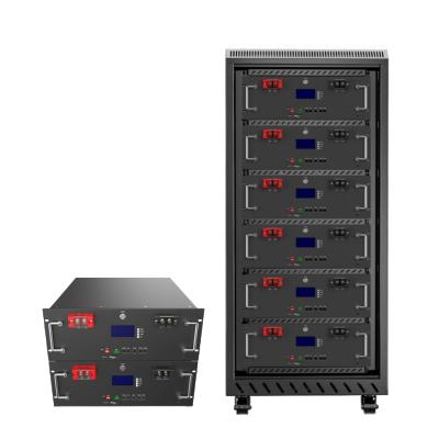 China 48V 51.2V 100Ah 200Ah Lithium Battery BMS 5kWh 10kWh 15kWh Server Rack Solar Home Energy Storage LiFePO4 Battery for sale