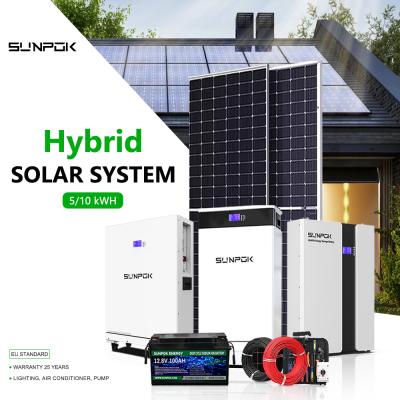 China 3kW 5kW Off Grid Solar Energy System Custom Design 8kW 10kW 15kW 20kW Complete Solar Power Supply Station for sale