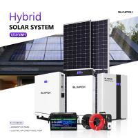China Off-Grid Home Solar Power System 10kWh Lifepo4 Battery Monocrystalline Solar Panel Hybrid Solar Inverter for Home for sale