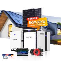 China Sunpok Solar Energy System Full Package 15kw with Battery Complete Kit 10kw Hybrid Solar System for sale