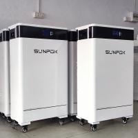 China Solar System 15kwh Floor Mounted 51.2V 300Ah Lifepo4 Battery 8000 Cycles Wifi Screen Available for sale