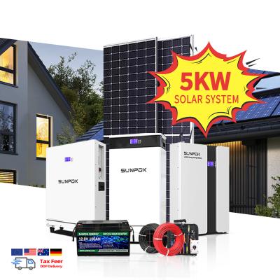 China Solar Energy System 6KW 8KW 11KW 15KW 20KW Off Grid Hybrid Roof 550W Solar Panel System for Module Home House With Battery for sale