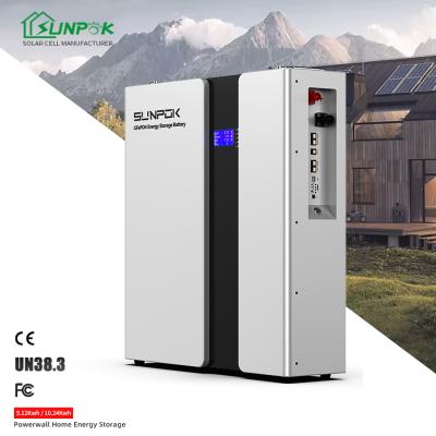 China 5kWh 10KWh 15kWh Lithium Battery LiFePO4 Powerwall 48V 51.2V Home Wall Mounted House Solar Energy Storage Battery for sale