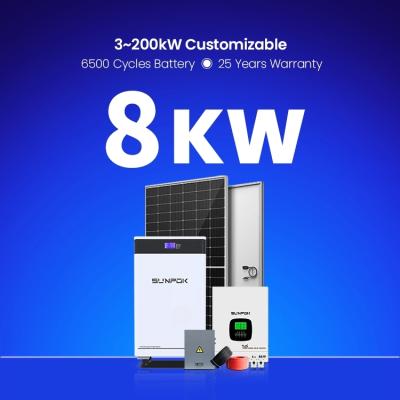China 10kw 15kw Solar Kit Price 3000W 5000W 6kw 8kw Complete Solar System for Home off Grid Solar Energy System for sale
