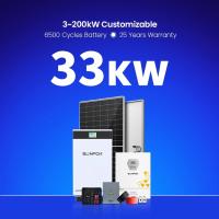 China 33KW Hybrid Solar Energy System Grid Tied Solar Panels Kit with Inverter/11KW System 22KW Solar Panel System for sale