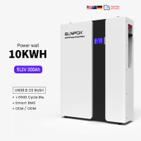China Solar System 48V 100Ah 200ah 300ah Power Wall Battery Home Energy Storage Lifepo4 Battery Lithium 15kwh 10kwh for sale