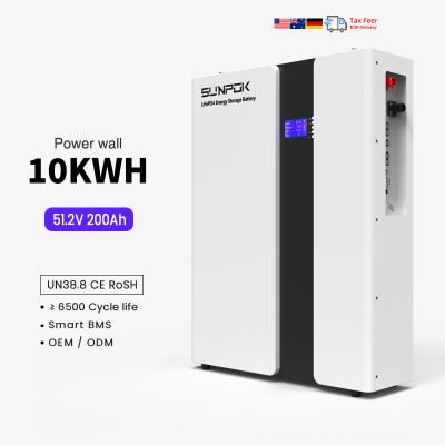 China 48V Lifepo4 Lithium Battery 200Ah 10kWh Solar Lithium Ion Battery Home Storage for sale