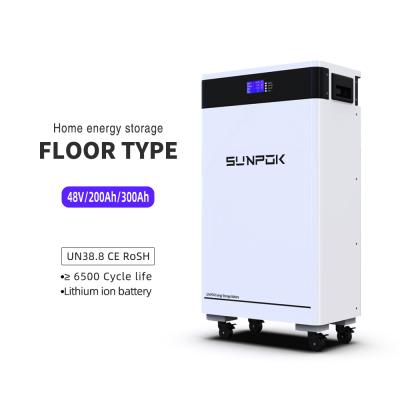 China Hot Sale High Quality 15KWH 300Ah Lithium Ion Battery Pack Lifepo4 51.2V Mobile Vertical Solar Battery for sale
