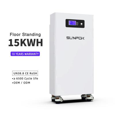 China 48V 51.2V 280Ah Lithium-Ion Lifepo4 Battery Pack 15kw Vertical Solar System Home Energy Storage for sale