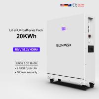 China 48V 51.2V 400Ah Lithium-Ion Lifepo4 Battery Pack 20kw Vertical Solar System Home Energy Storage for sale