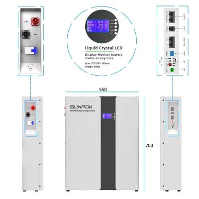 China 51.2V Energy Storage Battery 8000 Cycle Life Wall Mounted Lifepo4 Lithuim Battery 48V 200ah 10kwh Lithium Battery for sale