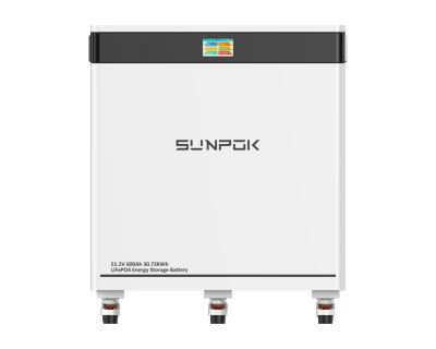 China 30Kwh 32Kwh 8000 Cycles 628Ah Vertical Moveable LiFePO4 Battery 51.2V 600Ah 628Ah Battery Cell For Home Energy Storage for sale