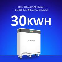 China New Energy Home Solar Storage System 51.2V 600ah 30kWh Lifepo4 Hybrid Grid Solar Lithium Battery Pack CAN Communication for sale