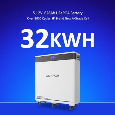 China 32kWh Residential & Commercial Lithium-Ion Solar Battery Pack 51.2V 628Ah Energy Storage Solution for sale