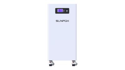 China 48V 300Ah Lithium Solar Battery 15kWh Floor Mounted Lifepo4 Battery Vertical Mobile 51.2V Home Energy Storage System for sale