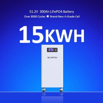 China 15KWh Solar Energy Storage System 48V 280Ah LiFePO4 Lithium Battery Pack 51.2V 280Ah 314Ah Battery for sale