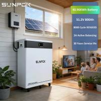 China SUNPOK Floor Mounted Lifepo4 Battery 51.2v 800Ah 40kWh 8000 Cycles 5-Year Warranty Solar Power Storage System for sale