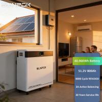 China SUNPOK Solar 40Kwh 51.2V 800ah Lifepo4 Battery Lithium Ion Battery 48v Lifepo4 Battery 800ah Energy Storage System for sale