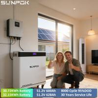 China Sunpok Home Energy Storage 51.2v 600Ah Lithium Ion Batteries Solar Power Storage System Movable Lifepo4 Battery 30Kwh LFP for sale