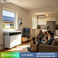 China Sunpok Lifepo4 Battery 51.2V 600ah 30kw Solar Energy Storage Battery System Solar Lithium Battery Home Energy Storage for sale