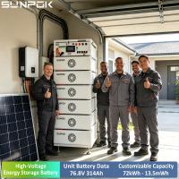 China Sunpok Uninterruptible Power Supplies 24.12kWh 314Ah 76.8V High Voltage Solaire LFP LiFePO4 Battery Bank for Commercial for sale