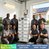 China SUNPOK Lithium Ion Batteries Pack with Boxes Racks ESS Cabinet 76.8V 314Ah LiFePO4 8000 Cycles Solar Energy Storage System for sale