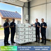 China SUNPOK High Voltage Batteries 50KWH 100KWH 200KWH Solar Storage Battery 51.2V 314AH LiFePO4 Battery Power Storage for Home for sale