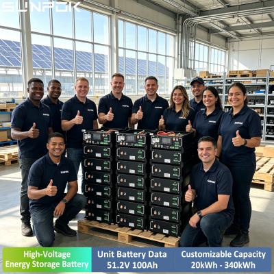 China SUNPOK High Voltage Rack LiFePO4 Battery 5kwh 20kWh 25kWh 30kWh Solar Battery Energy Storage System for sale