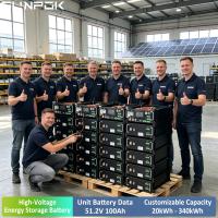 China SUNPOK Rack Lithium Battery 5kWh High Voltage Battery Module 20-90kWh Solar Energy Storage System for sale