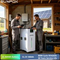 China SUNPOK 51.2V 300Ah LiFePO4 Battery Floor Mounted Solar Power System Solar Energy Storage Lithium Iron Phosphate Lithium Battery for sale