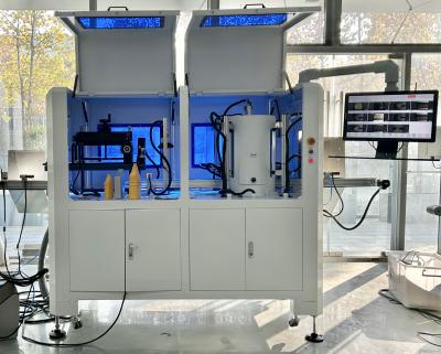 China 10 Camera  AI Vision Inspection Machine 0.1 Mm Precision And 99.9% Accuracy For Automated Bottle Quality Control AI Deep Learning for sale