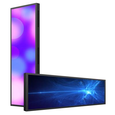 China 36 Inch Stretched Bar LCD Monitor 500 Nits Brightness 1920x540 Digital Signage Display for sale