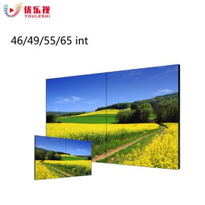 China 65 Inch 3.5mm Ultra Narrow Bezel LCD Video Wall 500cd/m2 Brightness 1920x1080 for sale
