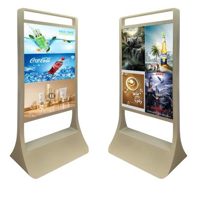 China 32 Inch Floor Standing Digital Signage 4K UHD Anti Tip Base Commercial Display for sale