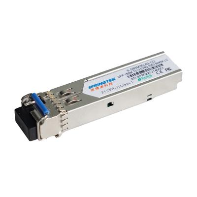 China 155M BIDI 80km 1310nm/1550nmn LC Connector DDM WDM Simplex Optical Module Transceiver SFP Module for sale