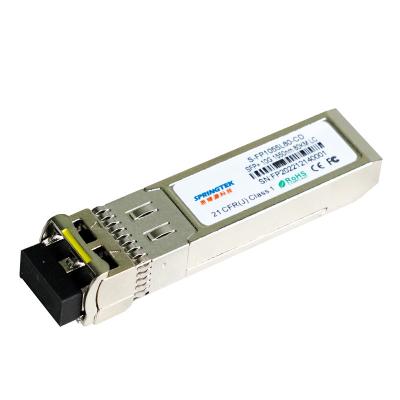 China 1550nm Bidi 10G SFP+ Transceivers 80km SFP+ Optical Transceiver Module for sale