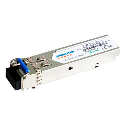 China 1.25G T1310/R1490nm 20km BIDI SFP Optical Transceiver Module for sale