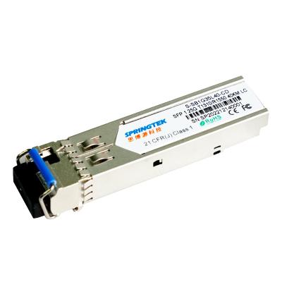 China 1.25G T1310/R1550nm 40km BIDI SFP Optical Transceiver Module for sale