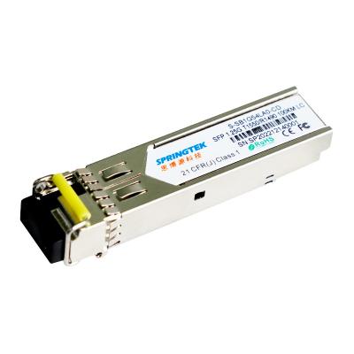 China 1.25G T1550/R1490nm 100km BIDI SFP Optical Transceiver Module for sale