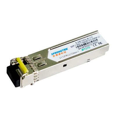China 1.25G T1550/R1310nm 40km BIDI SFP Optical Transceiver Module for sale