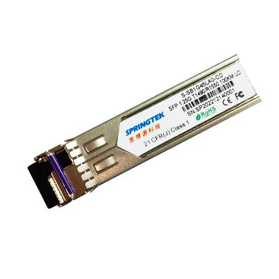 China Juniper 1.25G T1490/R1550nm 100km BIDI SFP Optical Transceiver Module for sale